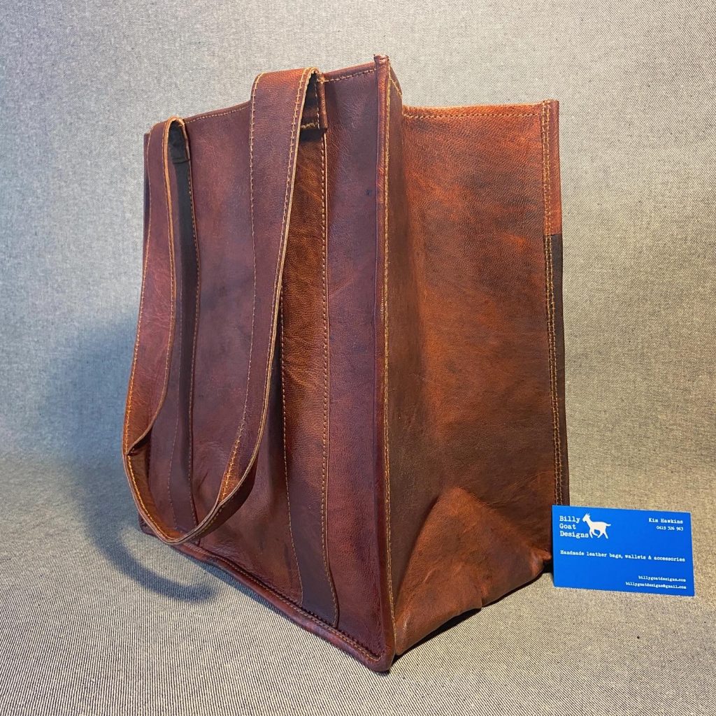 Leather Shopping Bag Market SHOP Goat Leather Billy Goat Designs ...